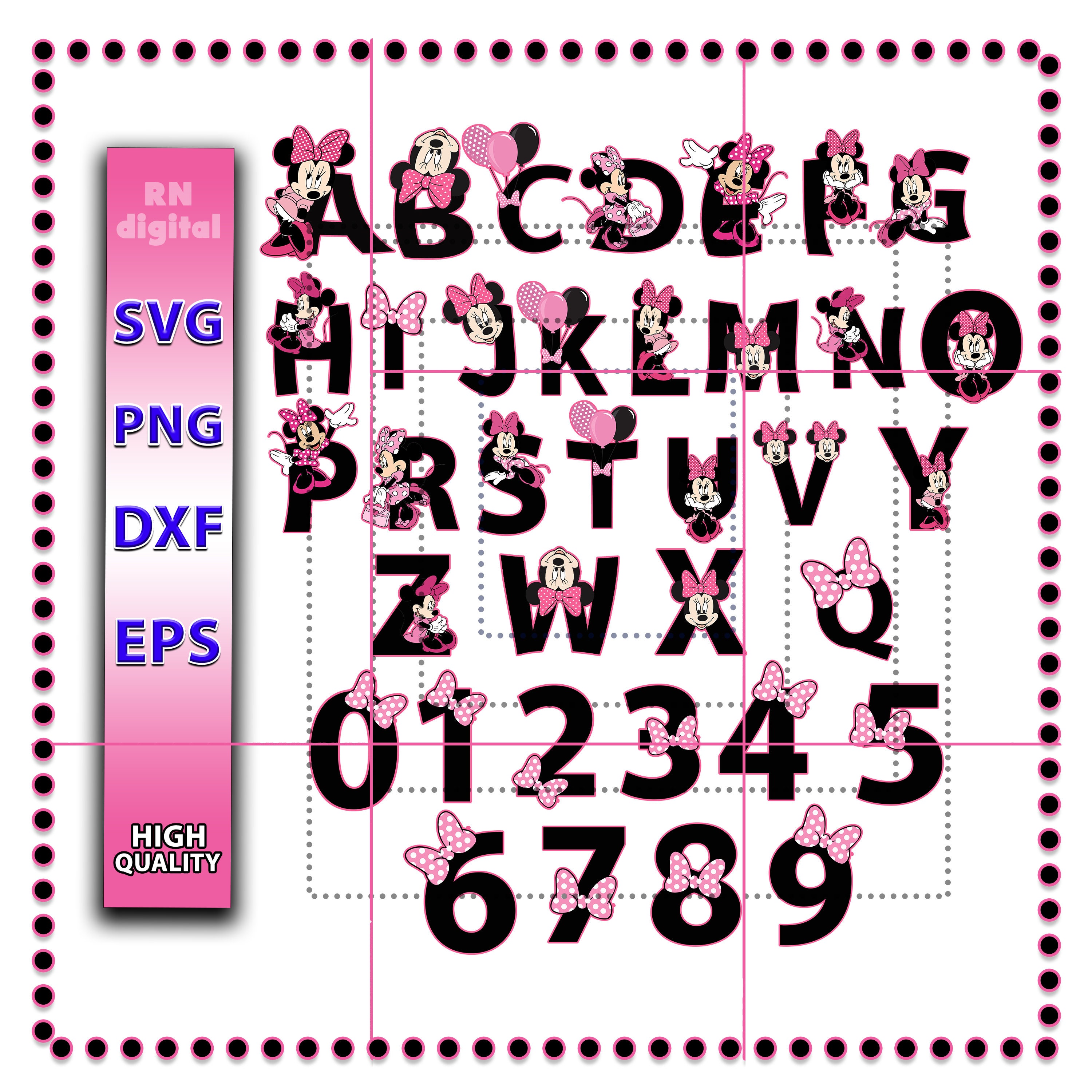 Baby Minnie Mouse Alphabet A Z