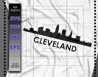 Cleveland Skyline Svg - Etsy