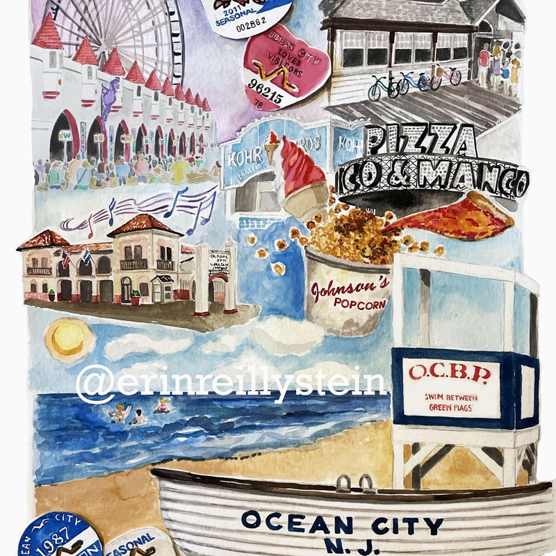 Ocean City Nj - Etsy