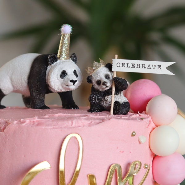 Panda Cake Topper - Etsy