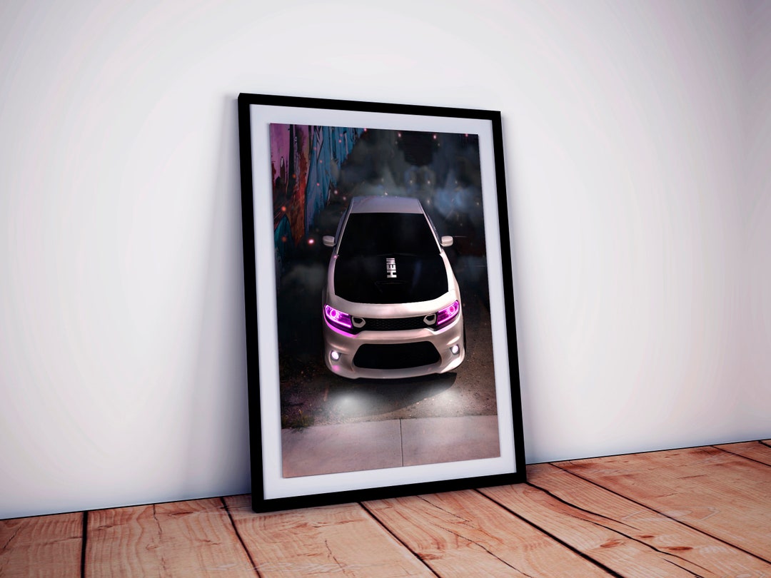 Dodge Charger RT Poster, Car Poster, Wall Art - Etsy