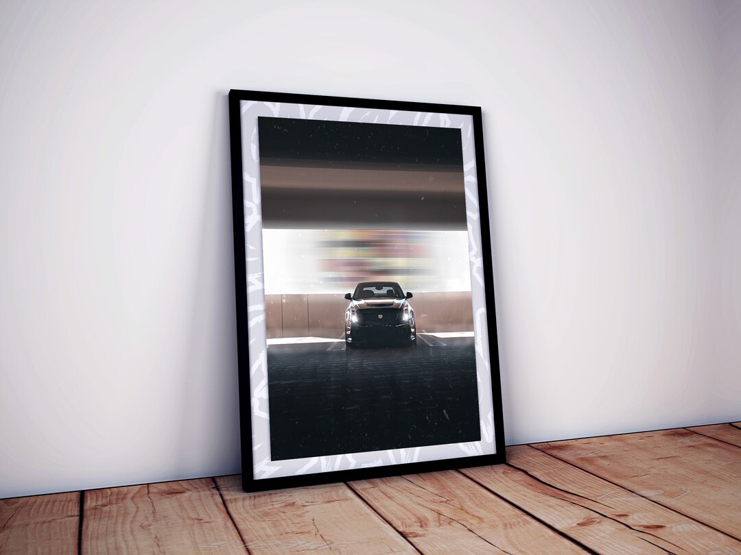 2nd Generation Cadillac CTS-V distortion Poster Print - Etsy