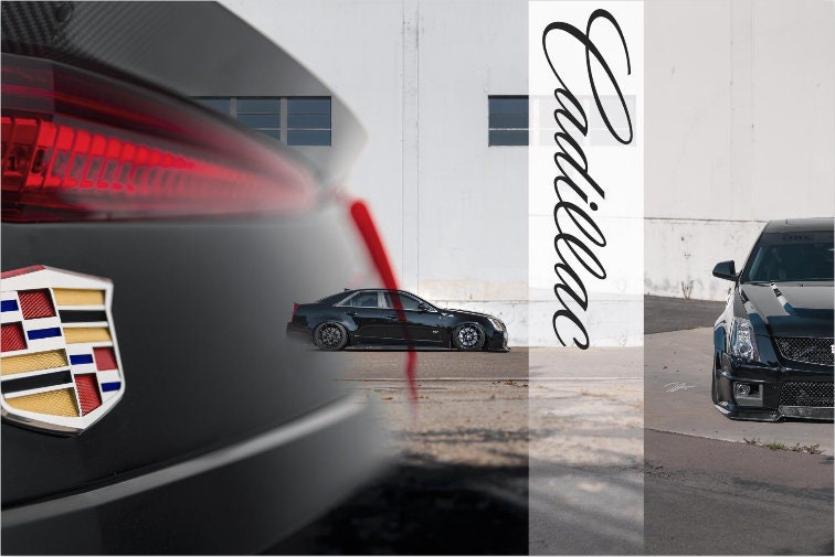 2nd Generation Cadillac CTS-V trifecta Poster Print - Etsy