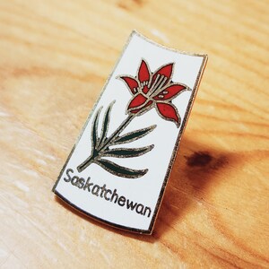 Saskatchewan Beautiful Vintage Provincial Flower Brooch Pin Unique Rare ...