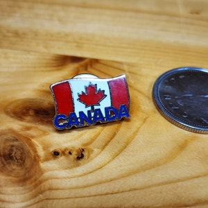 Canada Beautiful Vintage Canadian Flag Brooch Pin Unique Rare Hat Pin ...