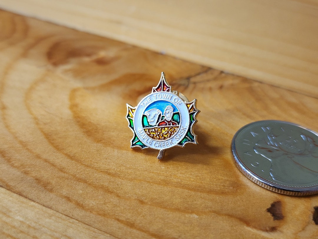 The Town of Maple Creek, Sask. - Beautiful Vintage Saskatchewan Brooch ...