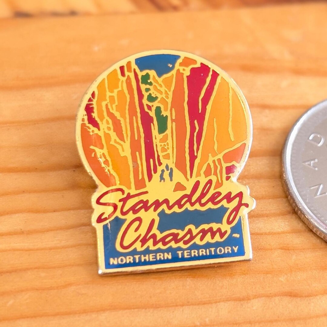 Vintage Standley Chasm Australia Enamel Pin - Etsy