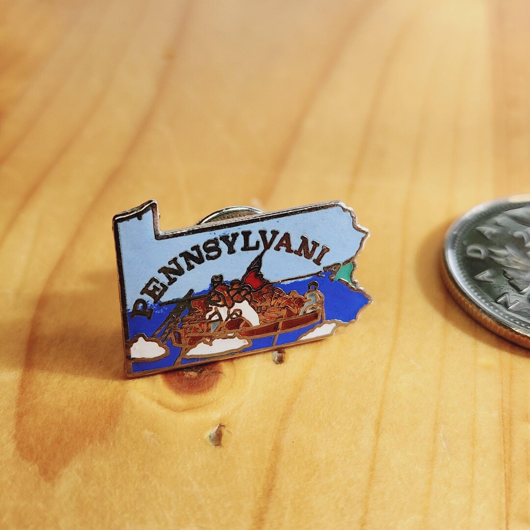Pennsylvania - Beautiful Vintage United States Location Brooch Pin ...