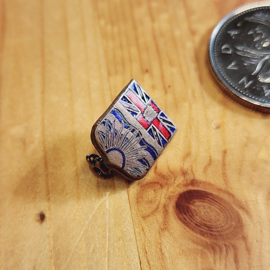 British Columbia - Beautiful BC Coat of Arms Shield Brooch Pin Unique ...