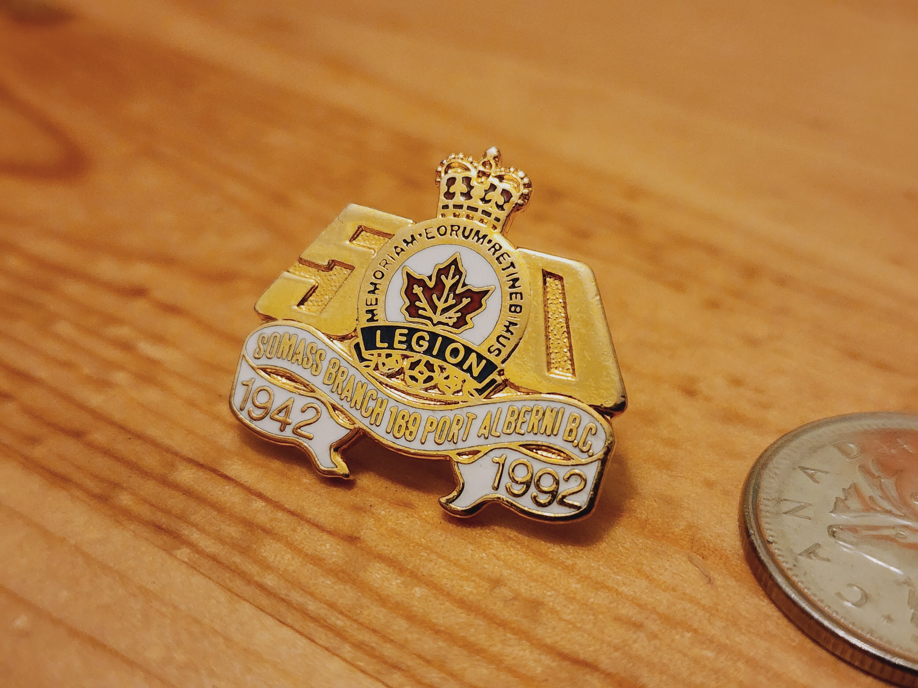 Vintage Legion Anniversary Enamel Pin – Somass Branch, Port Alberni B.C ...