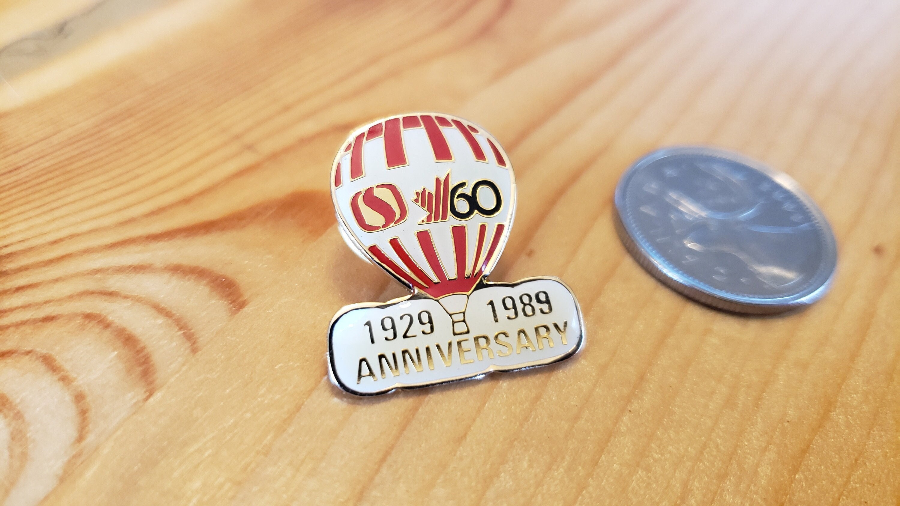 Safeway 60th Anniversary Pin Safeway Hot Air Balloon Brooch Pin Unique ...