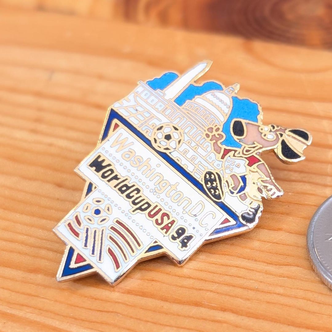 Washington D.C. World Cup USA 1994 Brooch Pin Unique Rare Hat Pin Lapel ...