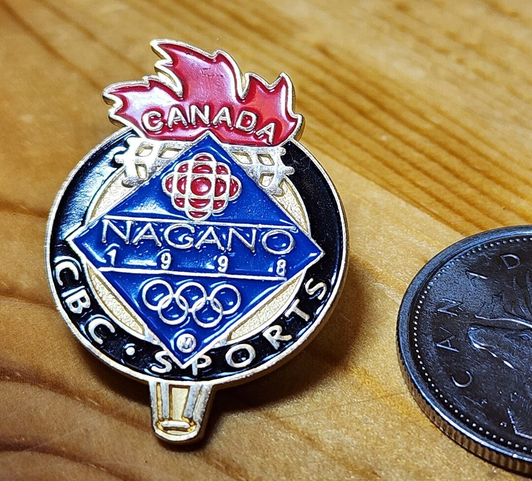 CBC Sports Nagano 1998 Olympic Pin, Brooch Pin Unique Rare Hat Pin ...