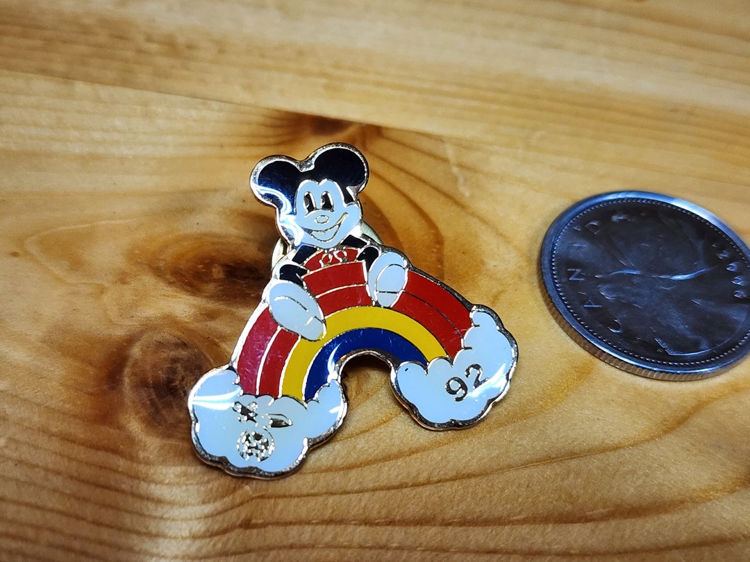 Free Masons Mickey Mouse Rainbow 1992 Shriners Sword Symbol Brooch Pin ...