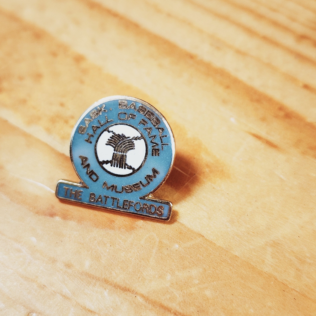 Vintage Sask Baseball Hall of Fame Enamel Pin - the Battlefords - Etsy