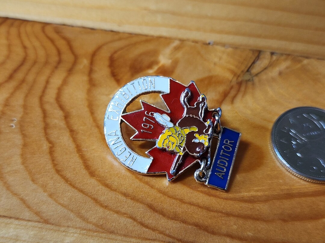 Regina Exhibition Auditor 1976 - Beautiful Vintage Saskatchewan Brooch ...