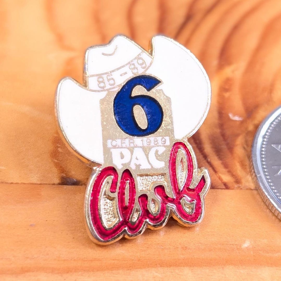 Vintage 1989 PAC Club Enamel Pin - Rare Lapel Pin - Etsy