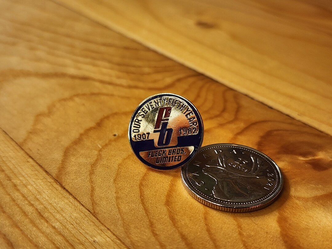Vintage Fleck Bros. Enamel Pin, 1907-1982 - Etsy