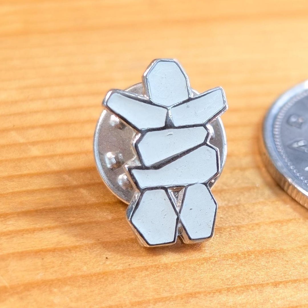 Inukshuk Stone Landmark Brooch Pin Unique Rare Hat Pin Lapel Pin ...