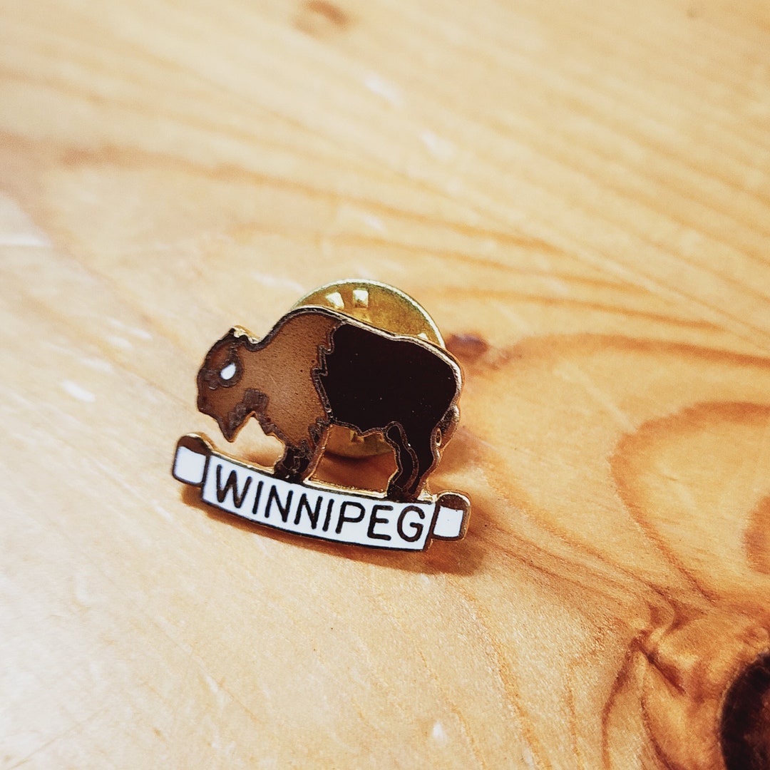 Winnipeg - Beautiful Vintage Canadian Bison Buffalo Brooch Pin Unique ...