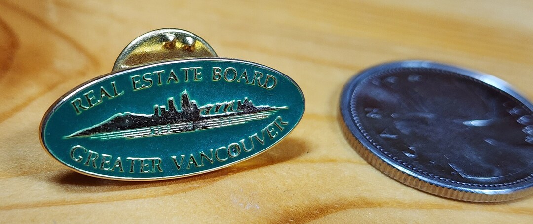 Real Estate Board Greater Vancouver Pin, Brooch Pin Unique Rare Pin ...