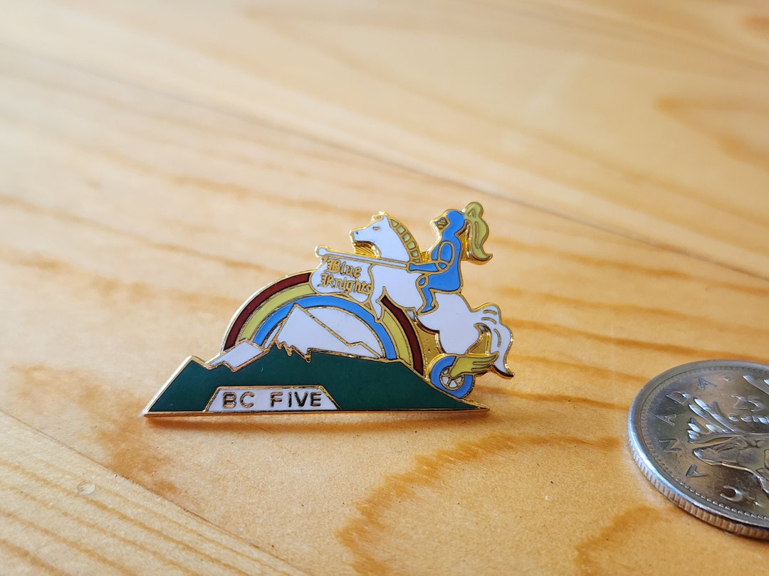 Vintage Blue Knights BC Motorcycle Club Enamel Pin - Etsy