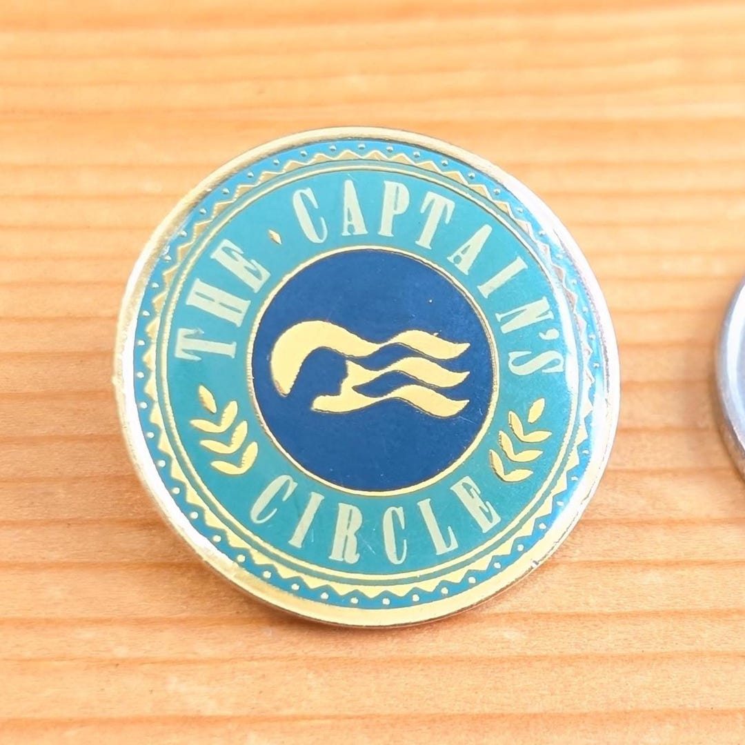The Captains Circle Princess Cruises Brooch Pin Unique Rare Hat Pin ...
