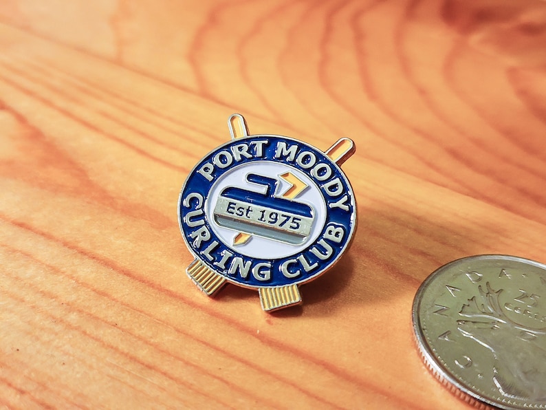 Vintage Port Moody Curling Club Brooch – British Columbia Enamel Pin - Etsy