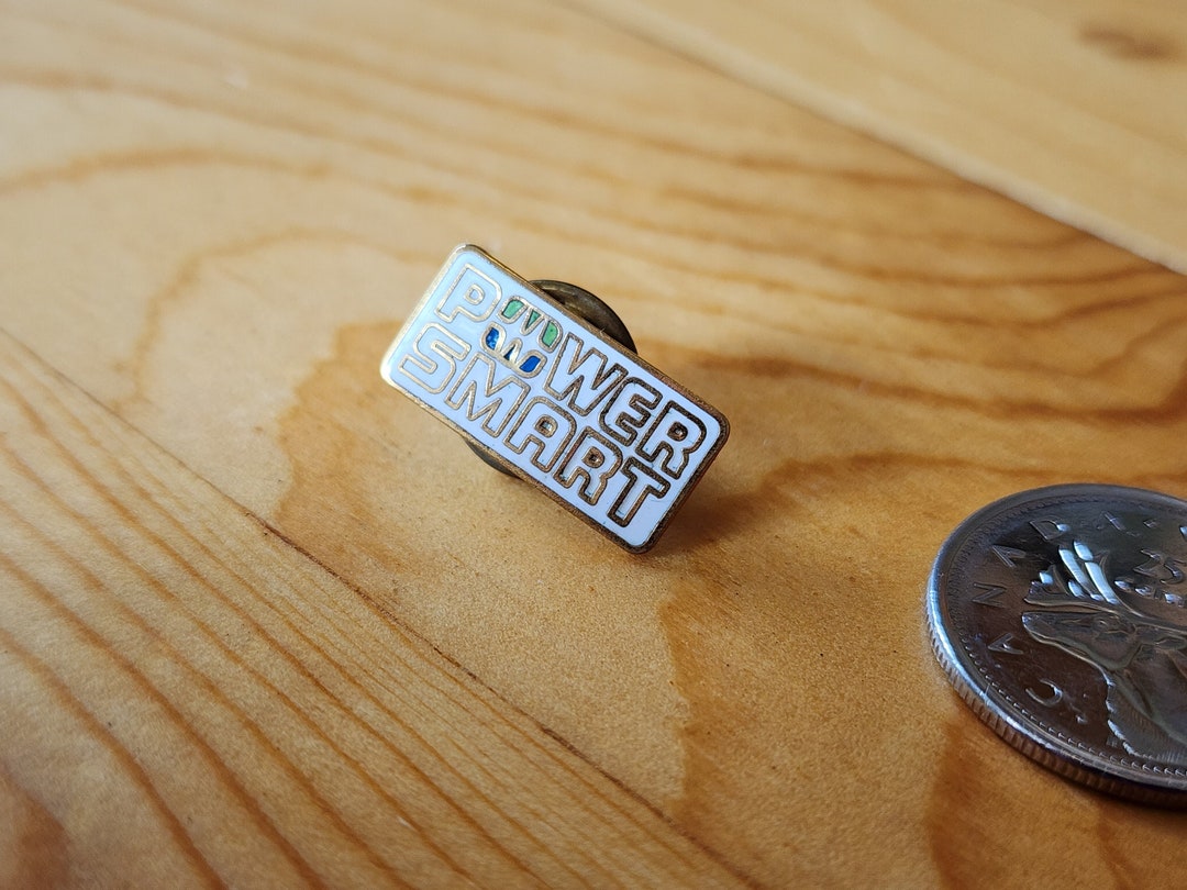 Power Smart - Cool Little BC Hydro Power Smart Brooch Pin Unique Rare ...