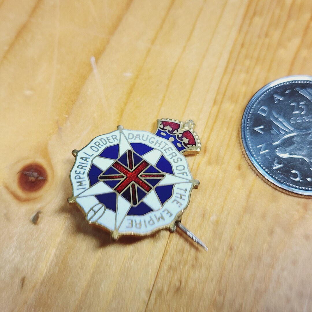 Vintage Birks Brooch Pin - Imperial Order Daughters of the Empire - Etsy