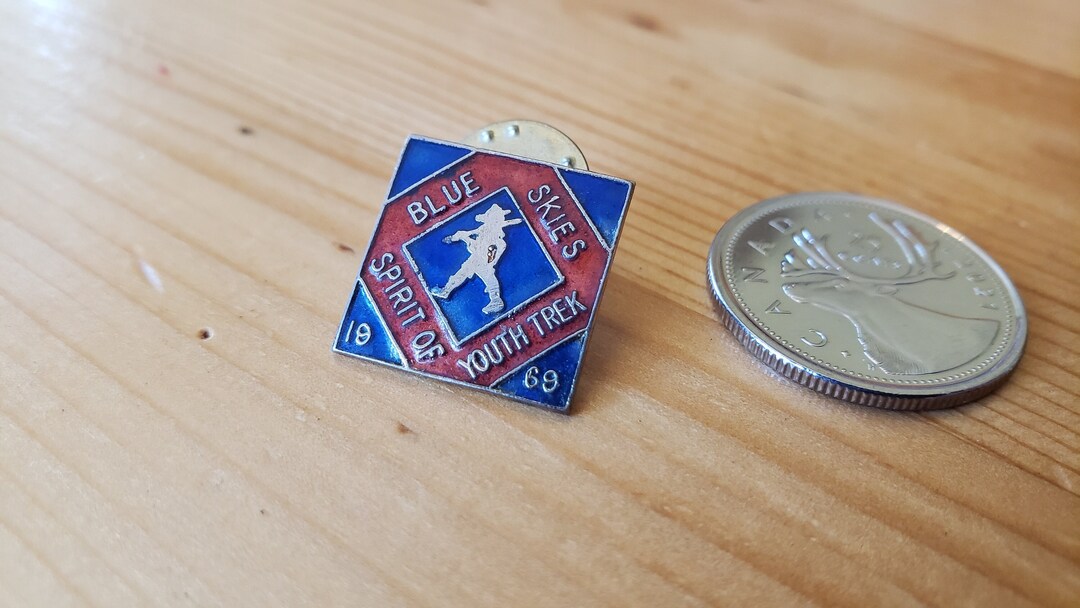 Vintage 1969 Scouts Enamel Pin – Blue Skies Spirit of Youth Trek - Etsy