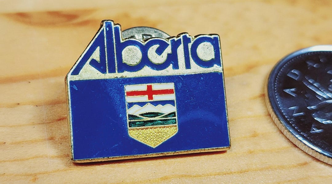 Alberta Flag Pin Brooch Pin Unique Rare Hat Pin Lapel Pin Vintage Pin ...