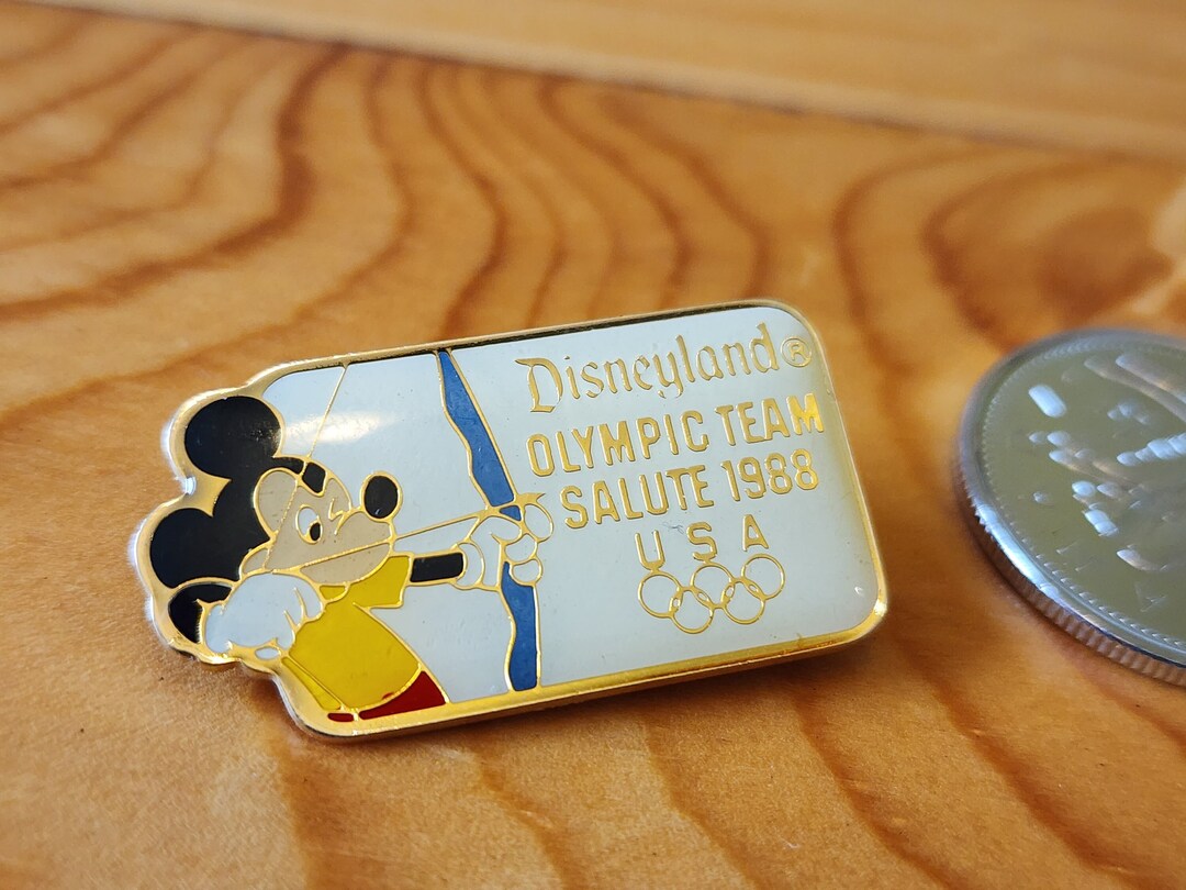 Disneyland Olympic Team Salute 1988 USA Mickey Olympic Archery 1988 the ...