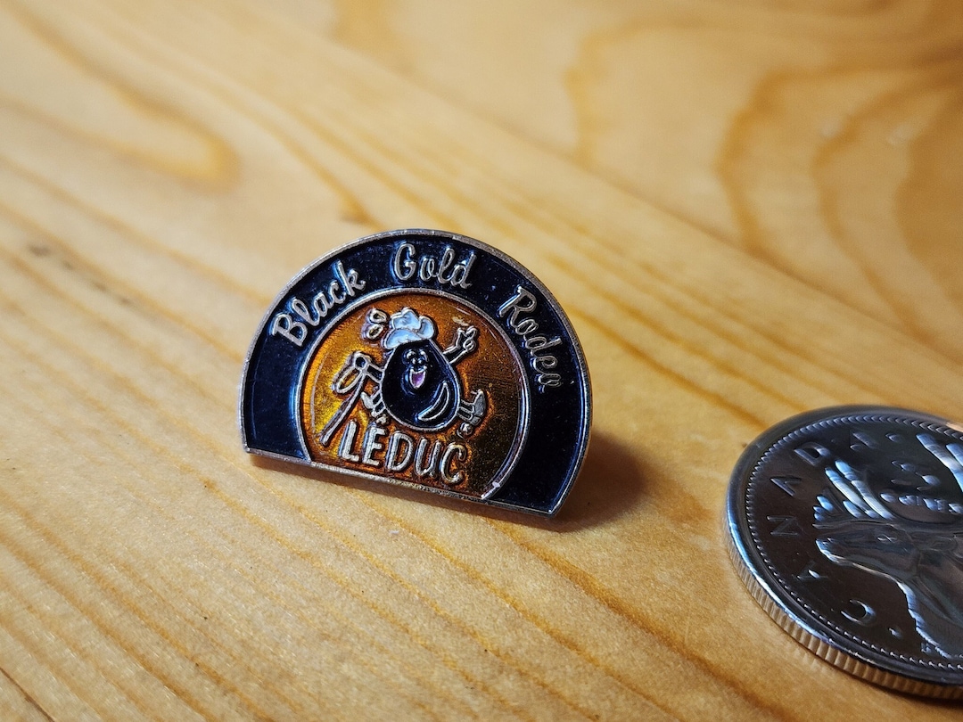 Black Gold Rodeo Leduc Beautiful Vintage Alberta Canada Brooch Pin ...