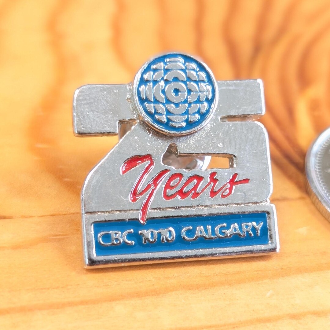 CBC Calgary 25 Years Enamel Pin - Vintage Retro Lapel Pin - Etsy