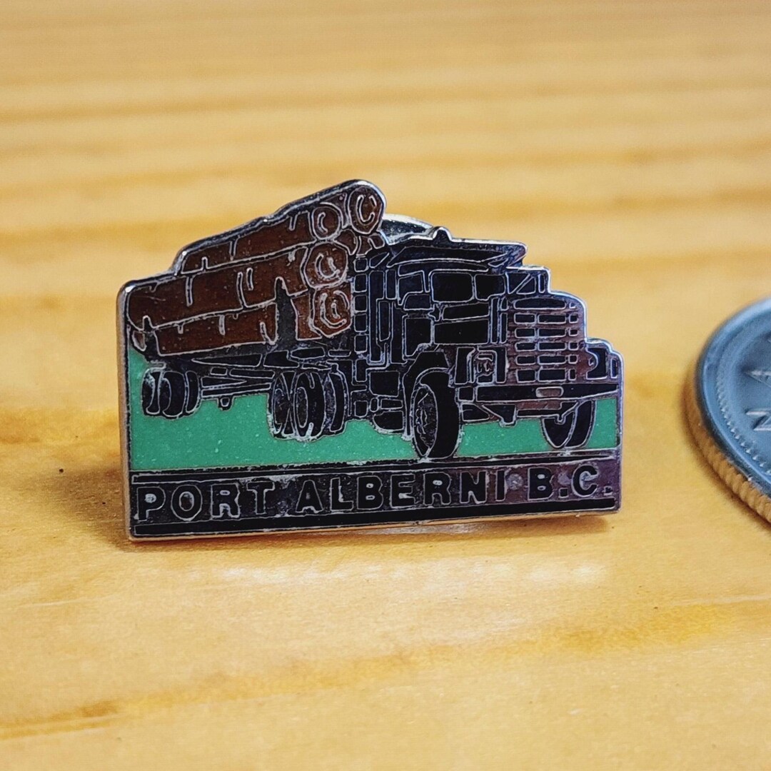 Vintage Port Alberni BC Enamel Pin - Rare Lapel Pin - Etsy