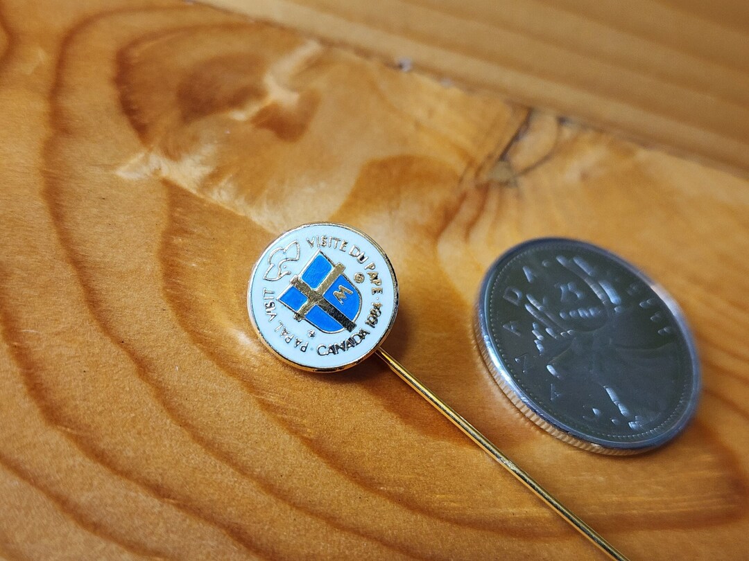 Papal Visit Canada 1984 Visite Du Pape Beautiful Vintage Stick Pin ...