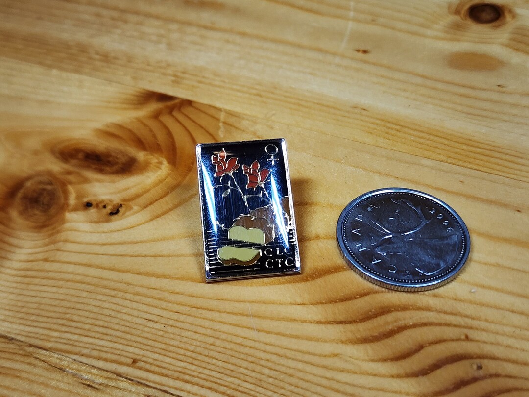 Canadian Labour Congress CLC Female Sign CTC Bread Flower Red Brooch ...