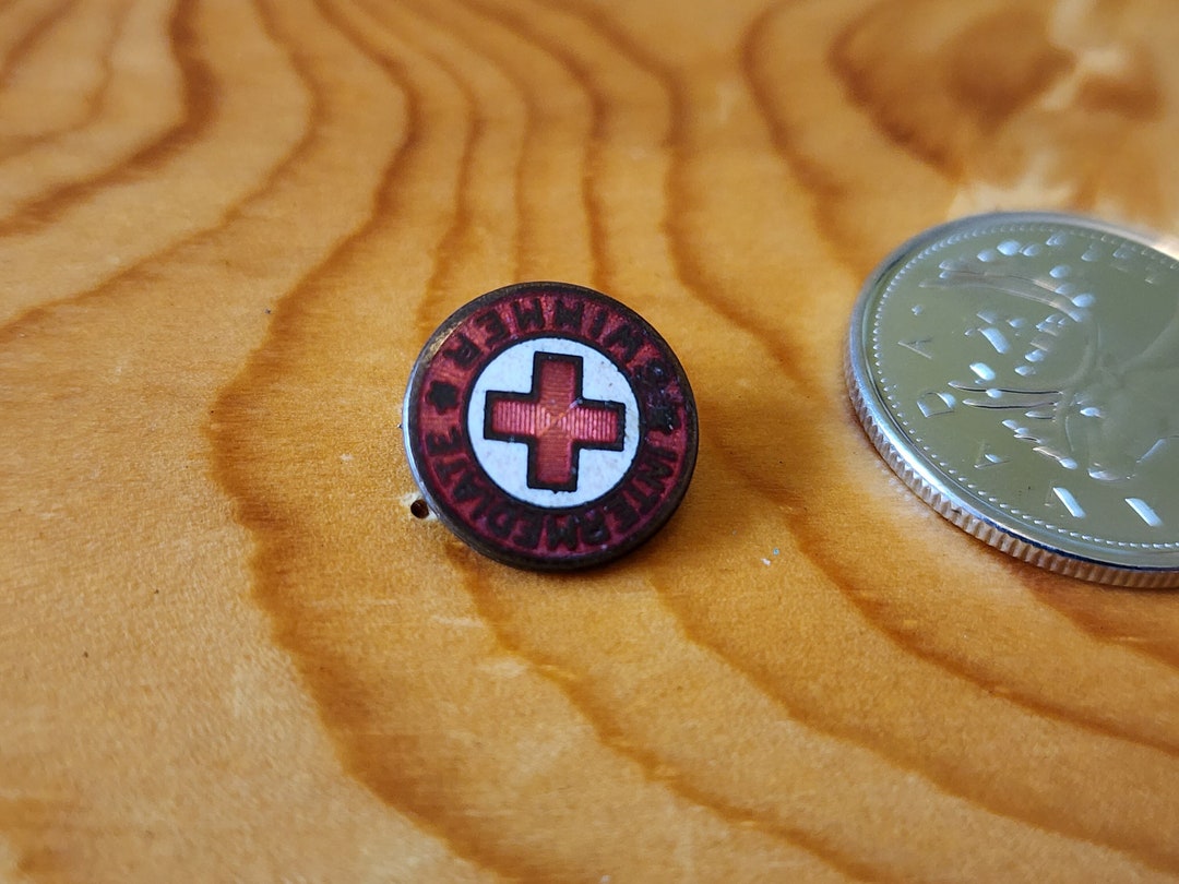 Intermediate Swimmer - Beautiful Small Vintage Red Cross Brooch Pin ...