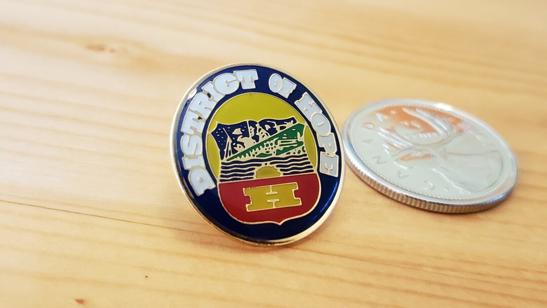 District of Hope - Cool Epoxy Hope British Columbia Pin - Brooch Pin ...