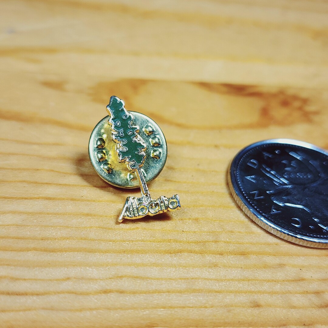 Alberta - Cool Little Alberta Canada Tree Brooch Pin Unique Rare Hat ...