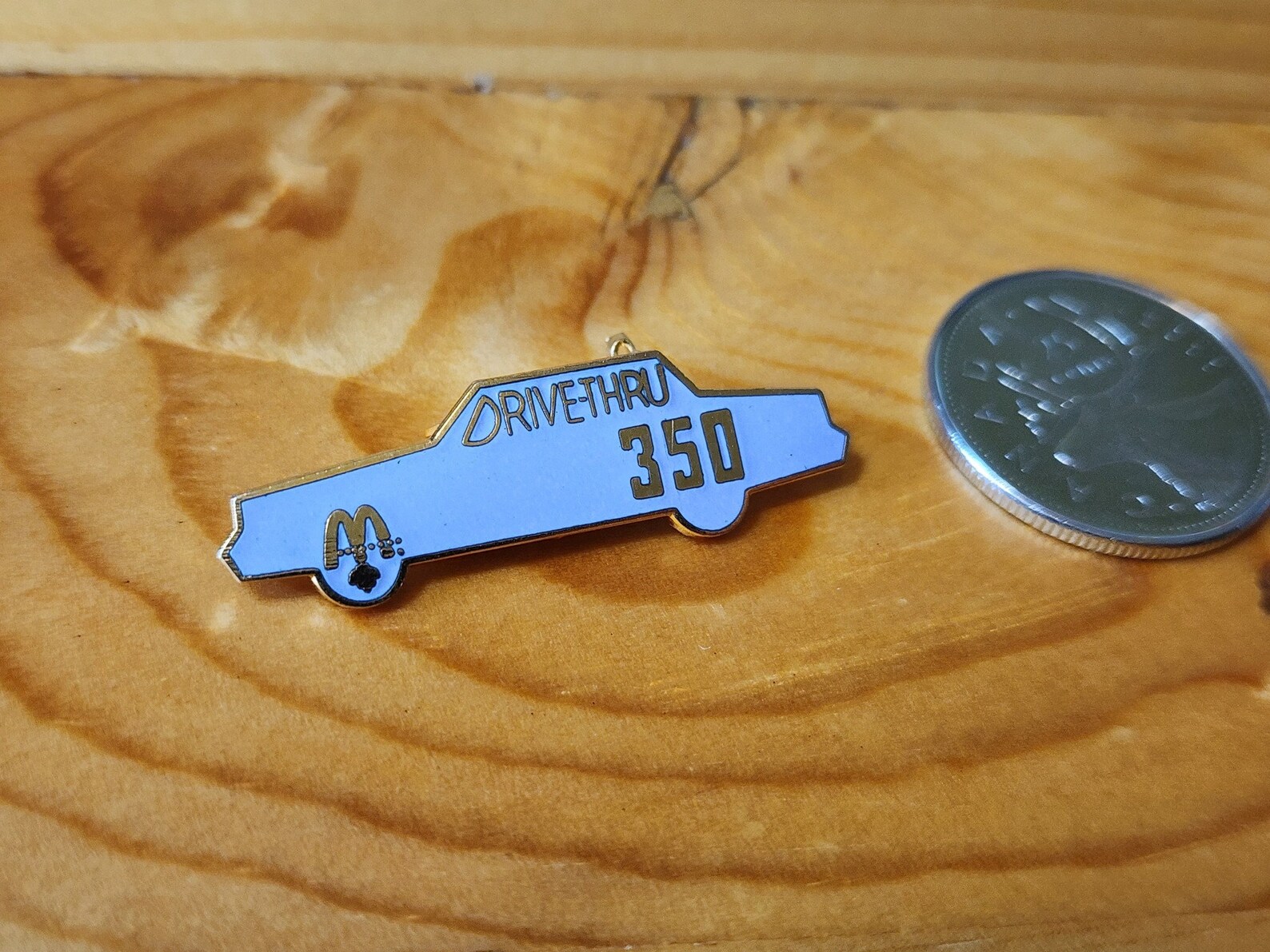 Vintage Mcdonald's Employee Enamel Pin - Drive-thru 350 Brooch - Etsy