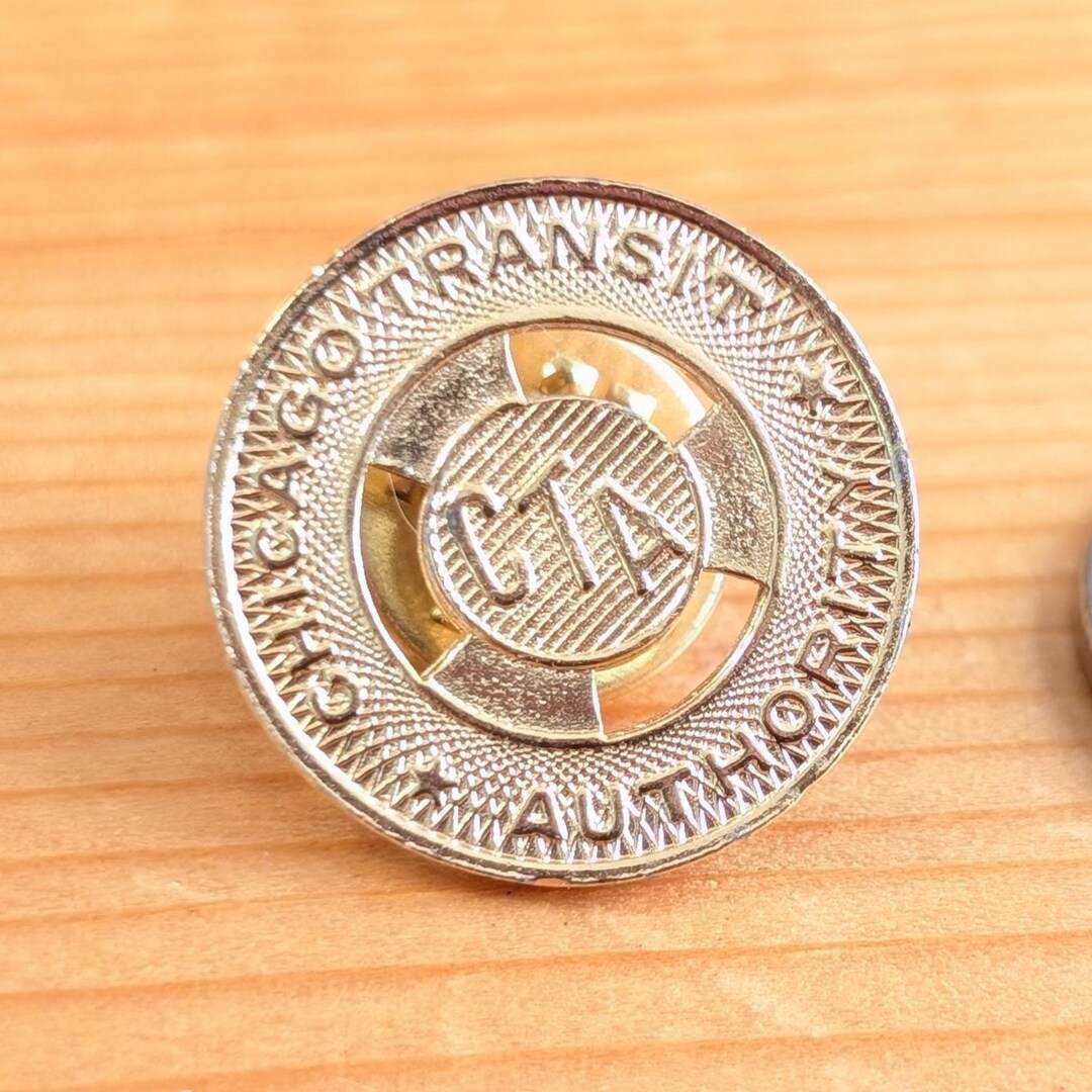 Chicago Transit Authority Token Brooch Pin Unique Rare Hat Pin Lapel ...