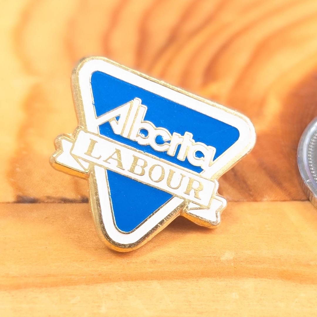 Vintage Alberta Labour Enamel Pin, Retro Hat Pin - Etsy