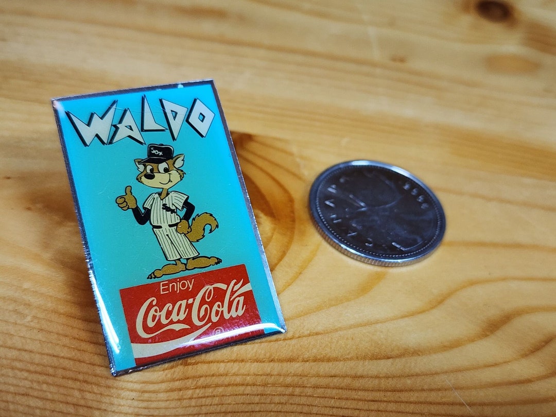 Vintage Waldo Enjoy Coca-cola Fox Baseball Brooch Pin - Etsy