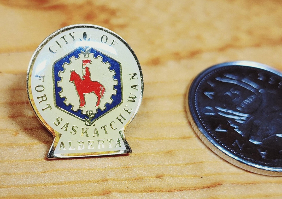 City of Fort Saskatchewan Alberta Pin Brooch Pin Unique Rare Hat Pin ...