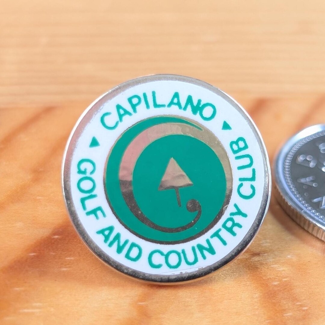 Vintage Capilano Golf Club Enamel Brooch Pin - Etsy