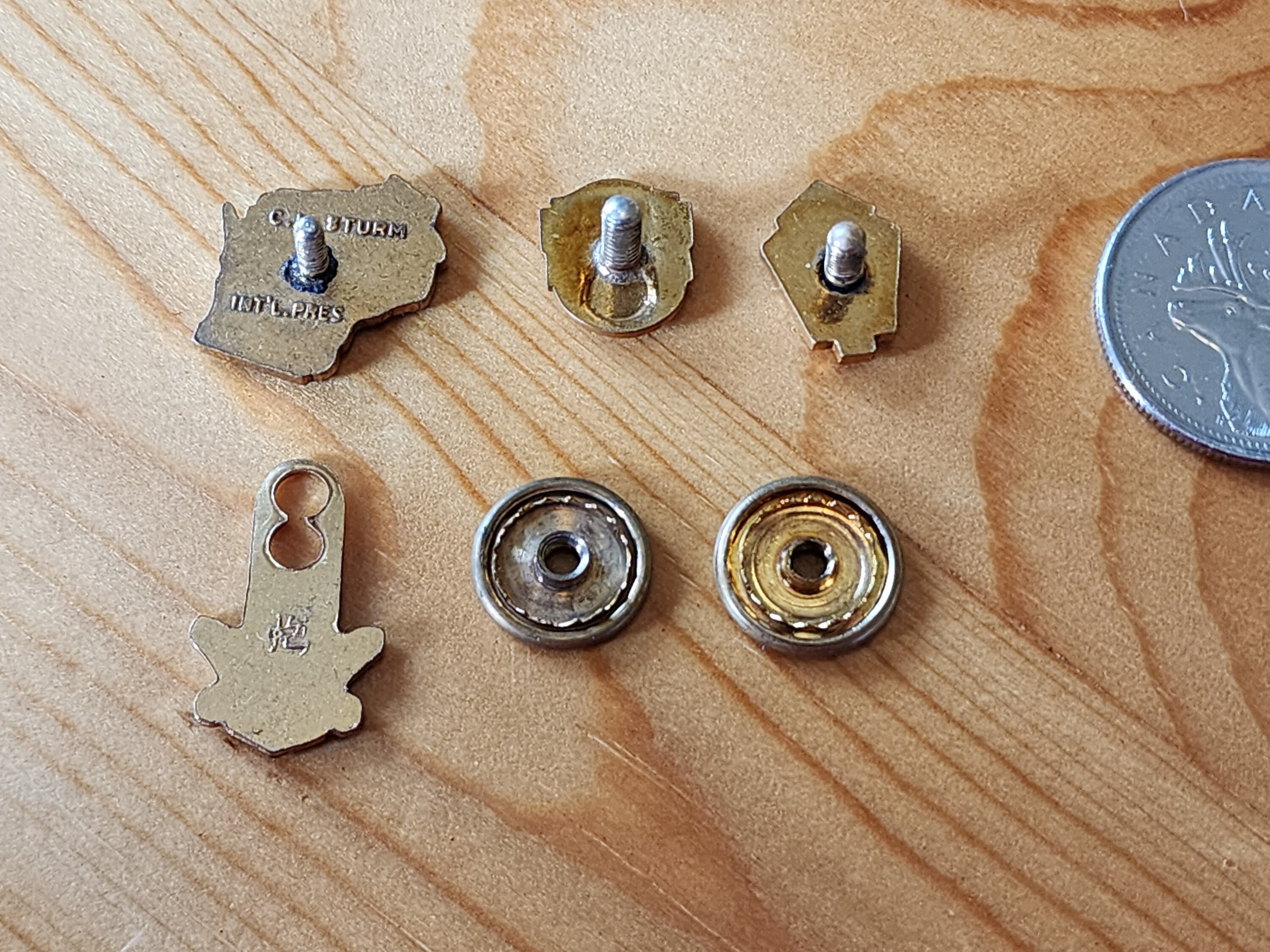 Three 100% Attendance Lions Pins From 1946, 1947, 1959, 1960 Beautiful ...