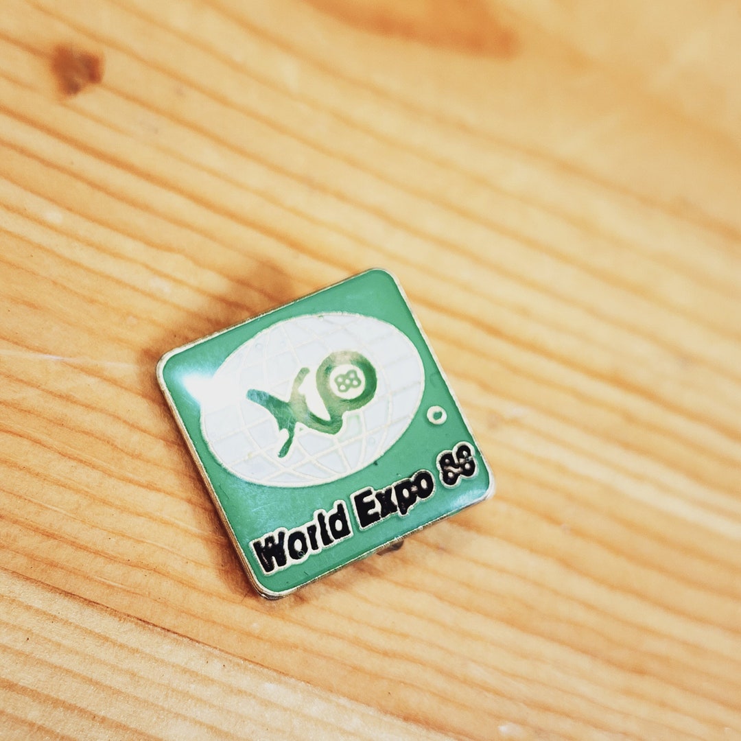 World Expo 88 Enamel Pin - Vintage Retro Lapel Hat Pin - Etsy