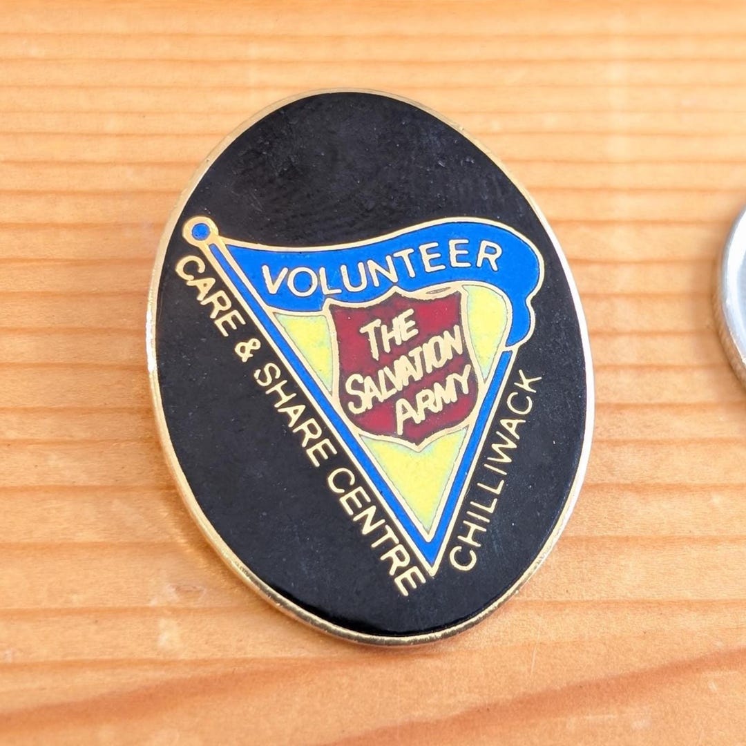 The Salvation Army Care and Share Centre Chilliwack Volunteer Brooch ...